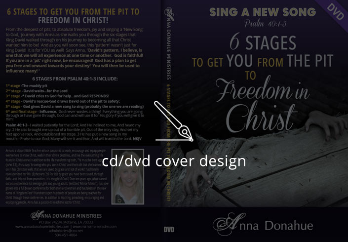 Anna Donahue Ministries DVD Cover Graphic Design | Covington | LA